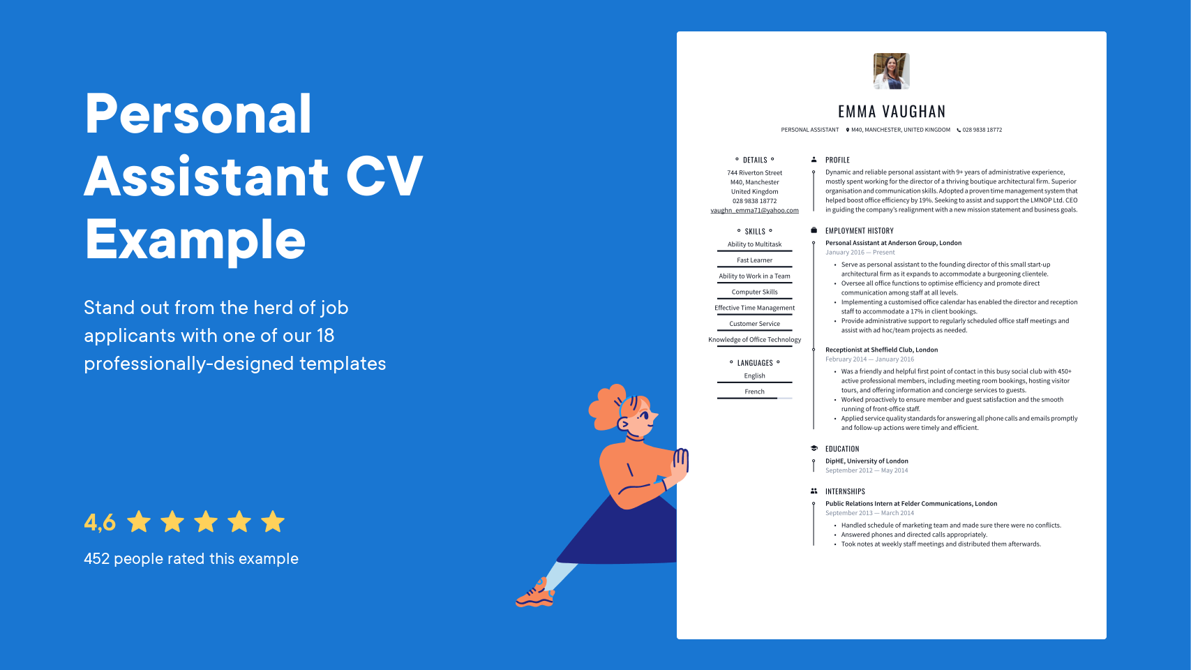 Personal Assistant Cv Examples And Uk Templates 2025 · 