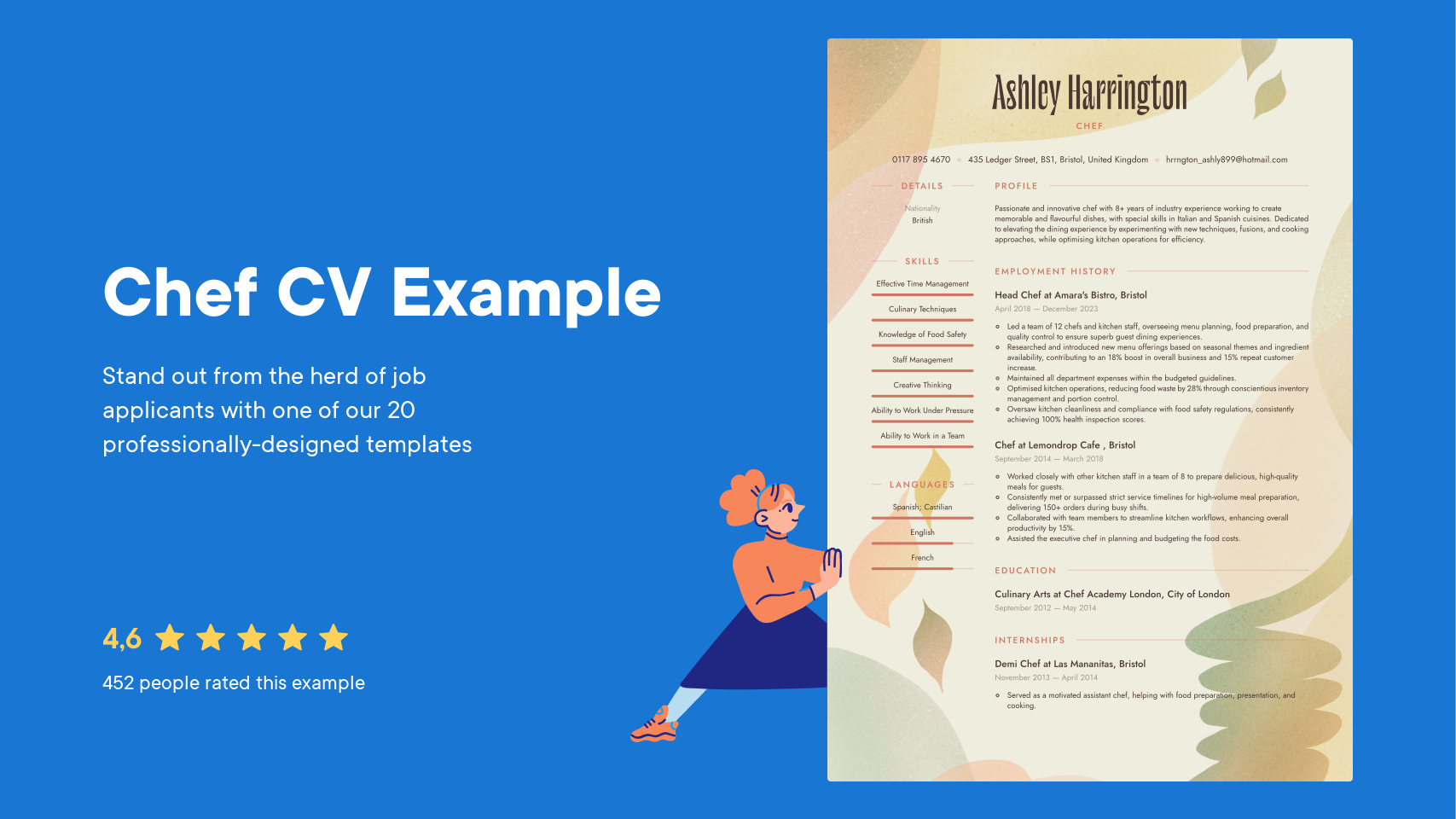Chef CV Examples & UK Templates (2025) · Resume.io