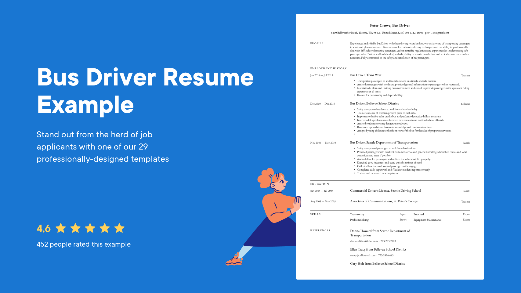 Bus Driver Resume Example Writing Guide Resume io
