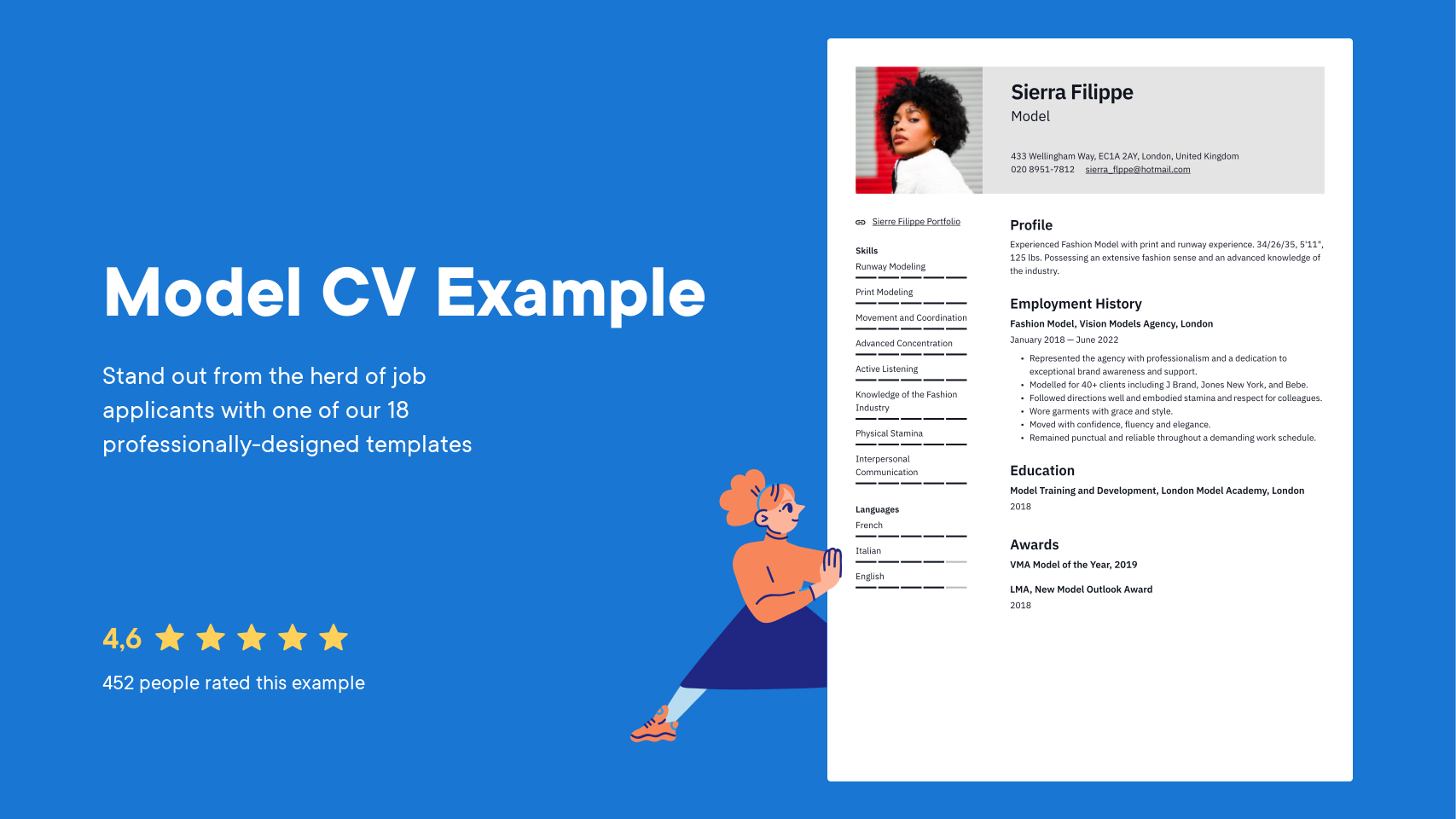 Model CV Examples & UK Templates (2025) · Resume.io