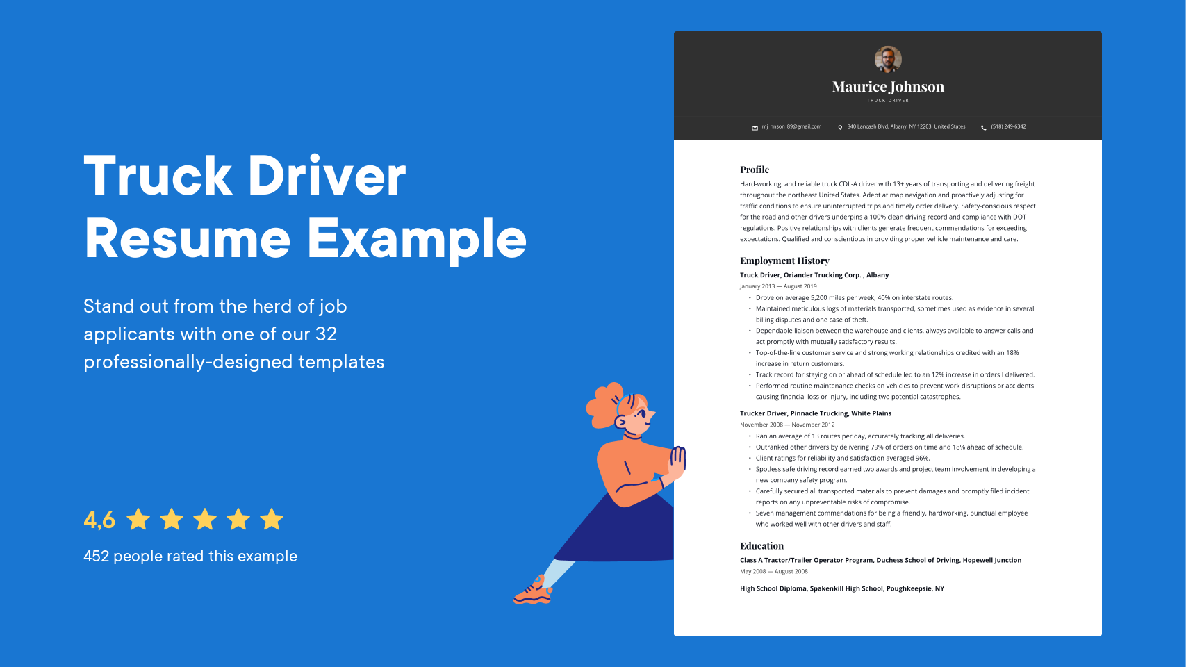 Truck Driver Resume Examples Writing Tips 2023 Free Guide 