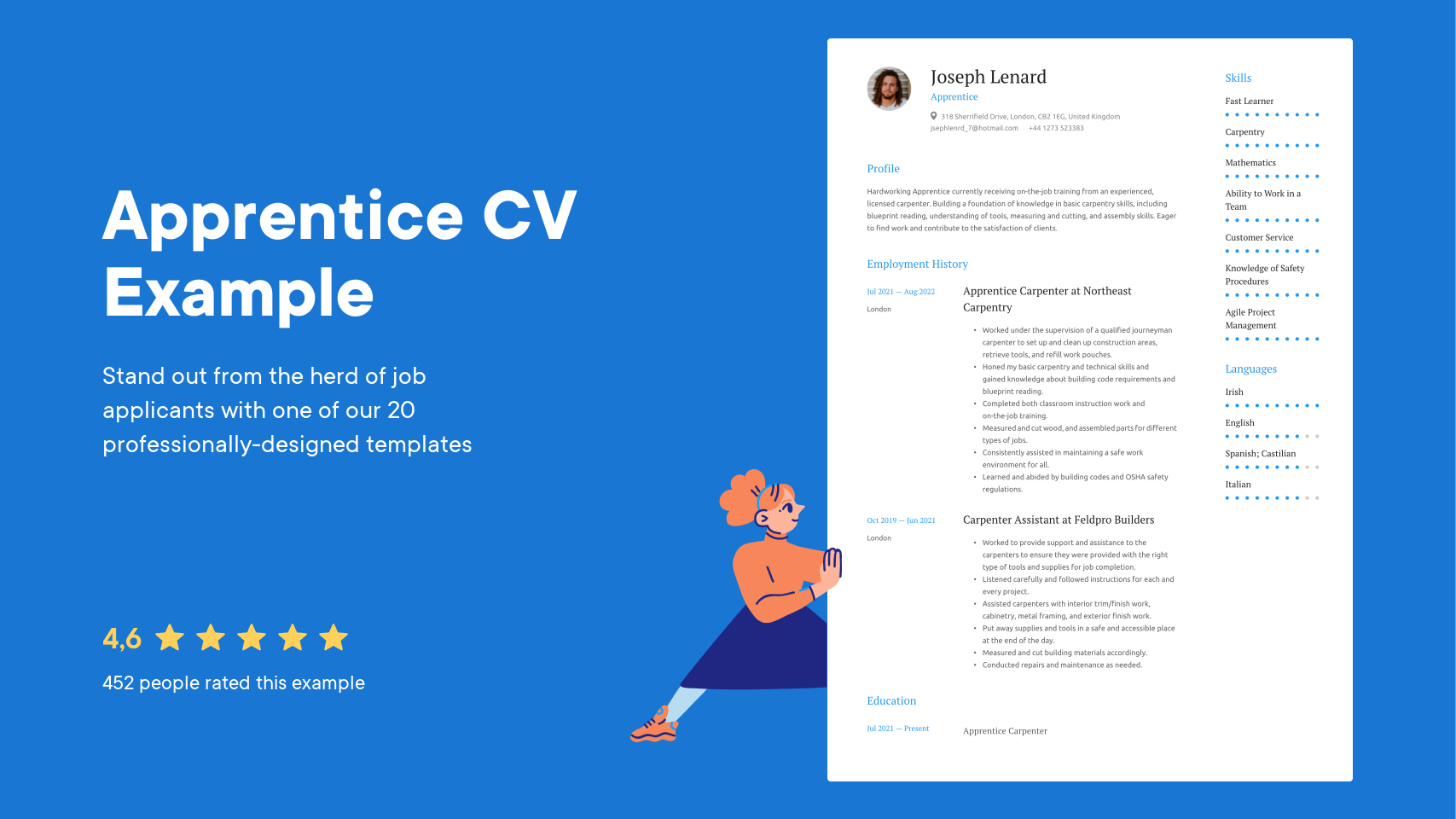 Apprentice CV Examples & UK Templates (2025) · Resume.io