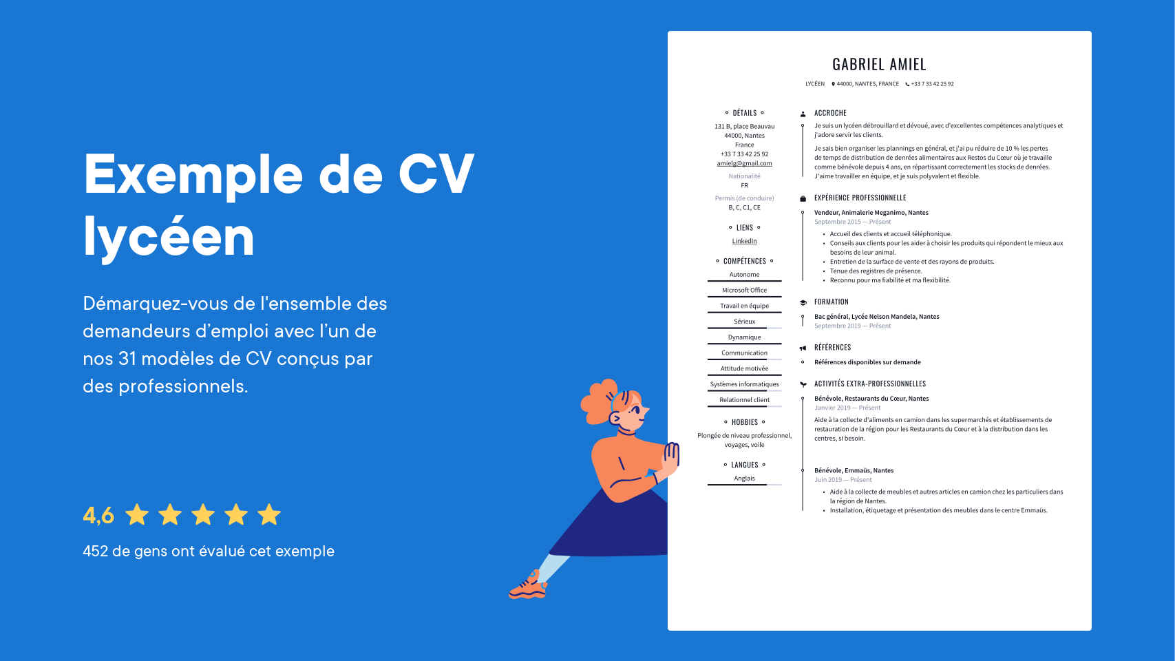 Exemple De Cv - Lycéen [Gratuit] Guide Complet - Plante