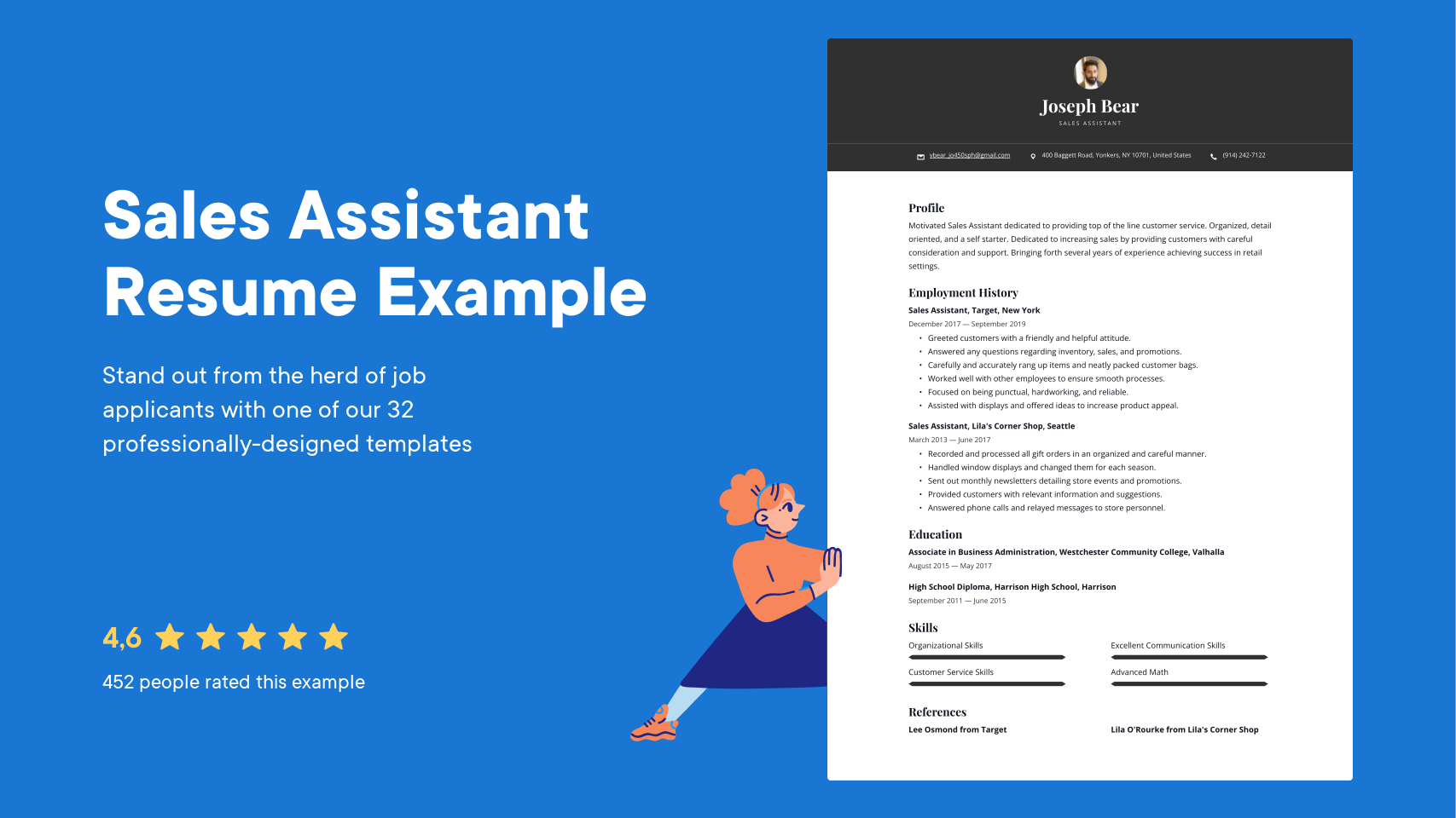 Sales Assistant Resume Examples & Templates (2025) · Resume.io