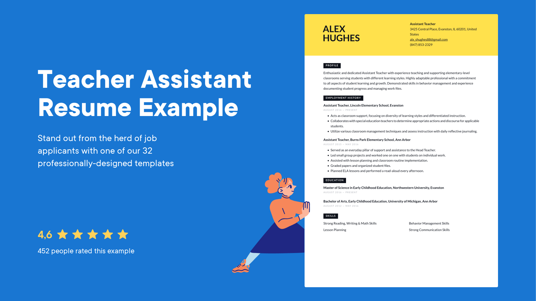 Teacher Assistant Resume Examples & Templates (2025) · Resume.io