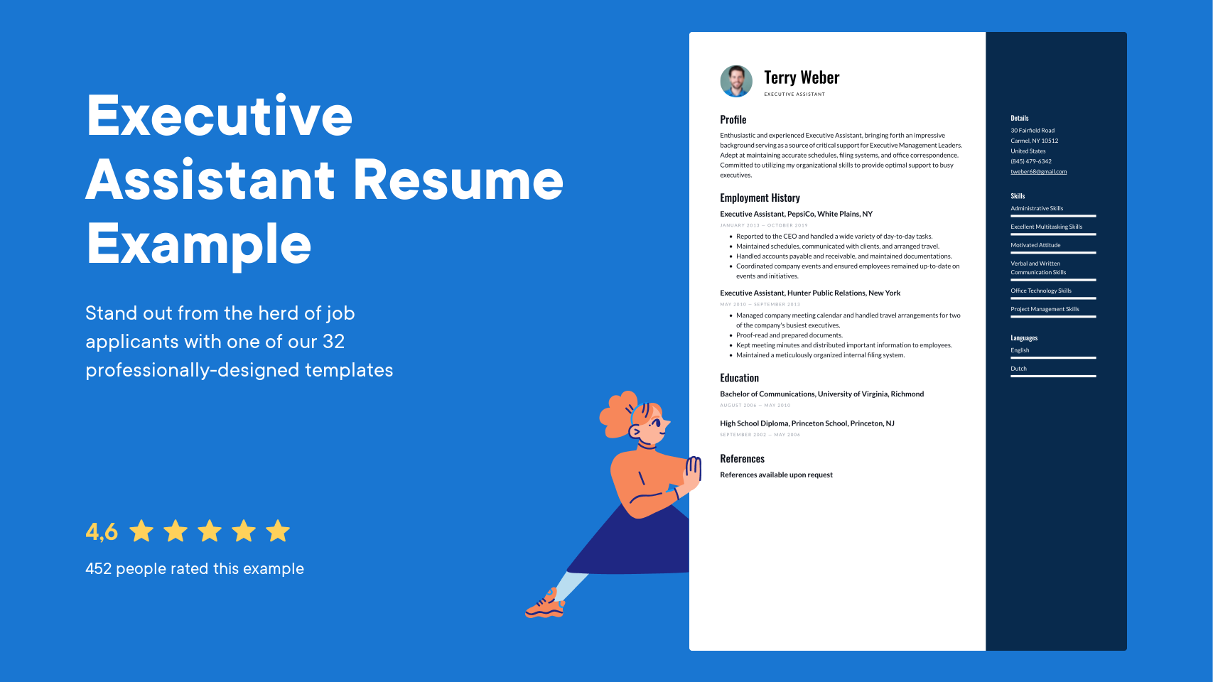 Executive Assistant Resume Examples & Templates (2025) · Resume.io