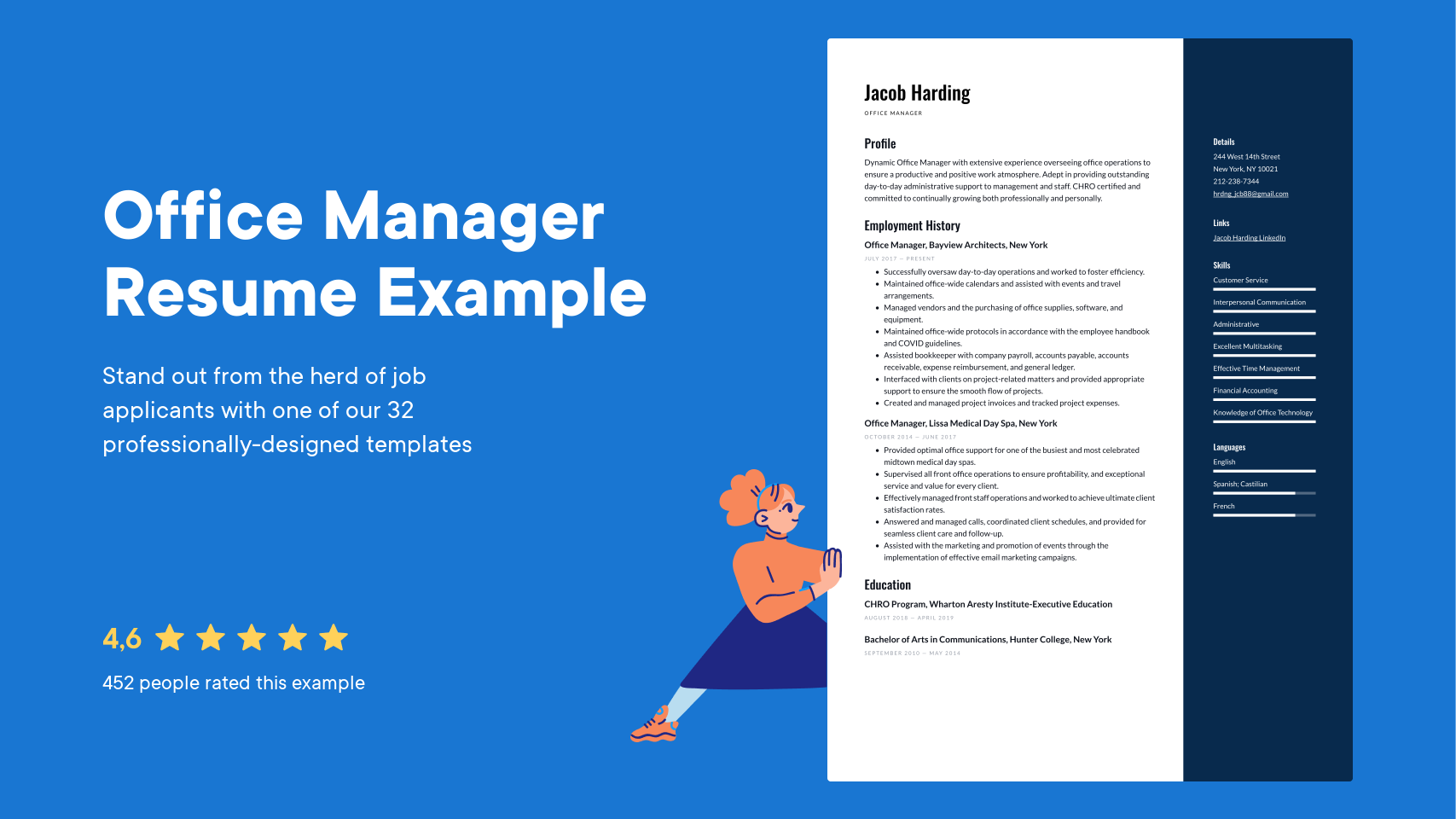 Office Manager Resume Examples & Templates (2025) · Resume.io
