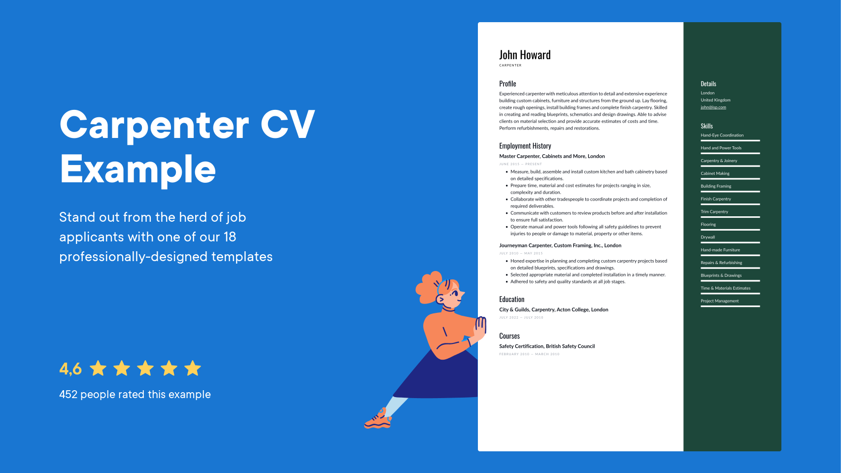Carpenter CV Examples & UK Templates (2025) · Resume.io