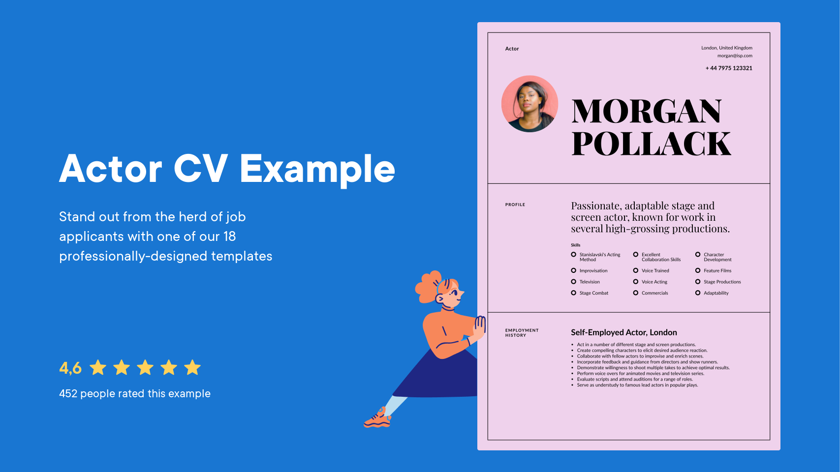 Actor CV Examples & UK Templates (2025) · Resume.io