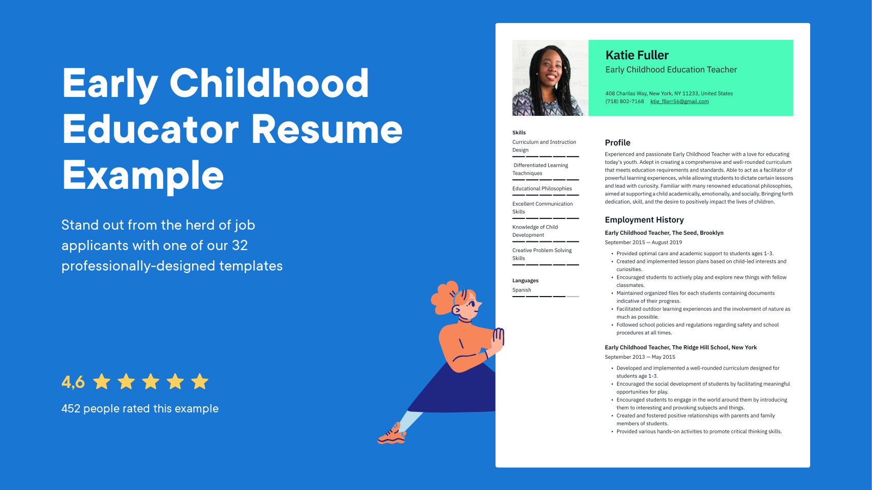 Early Childhood Educator Resume Examples & Templates (2025) · Resume.io