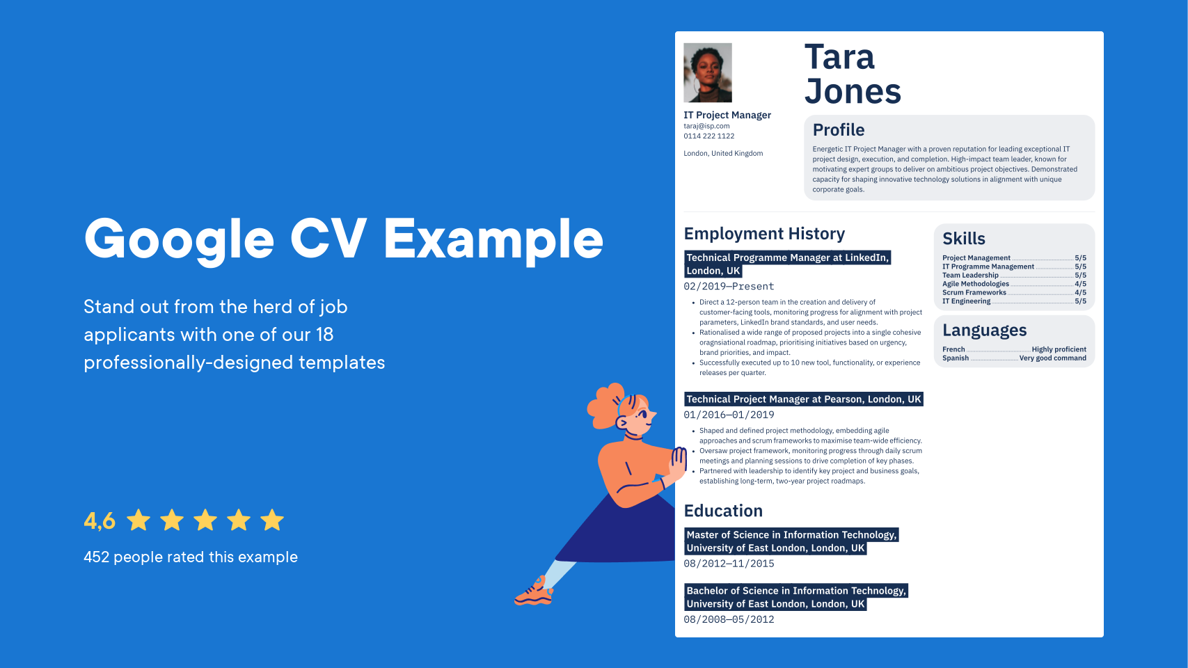 Google CV Examples & UK Templates (2025) · Resume.io