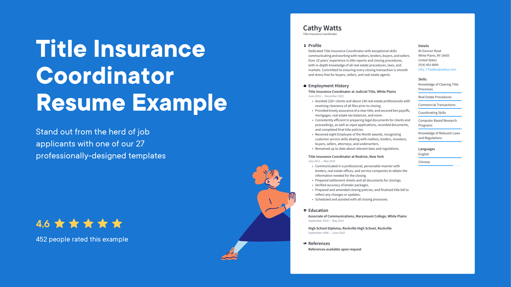 Title Insurance Coordinator Resume Examples & Templates (2025) · Resume.io