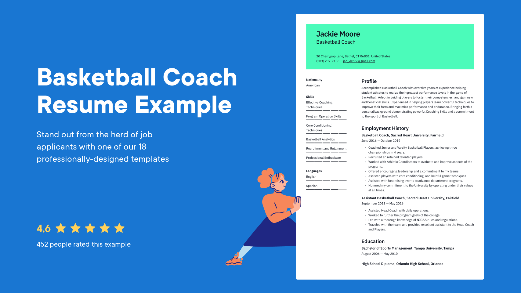 Basketball Coach Resume Examples Writing Tips 2023 Free Guide 