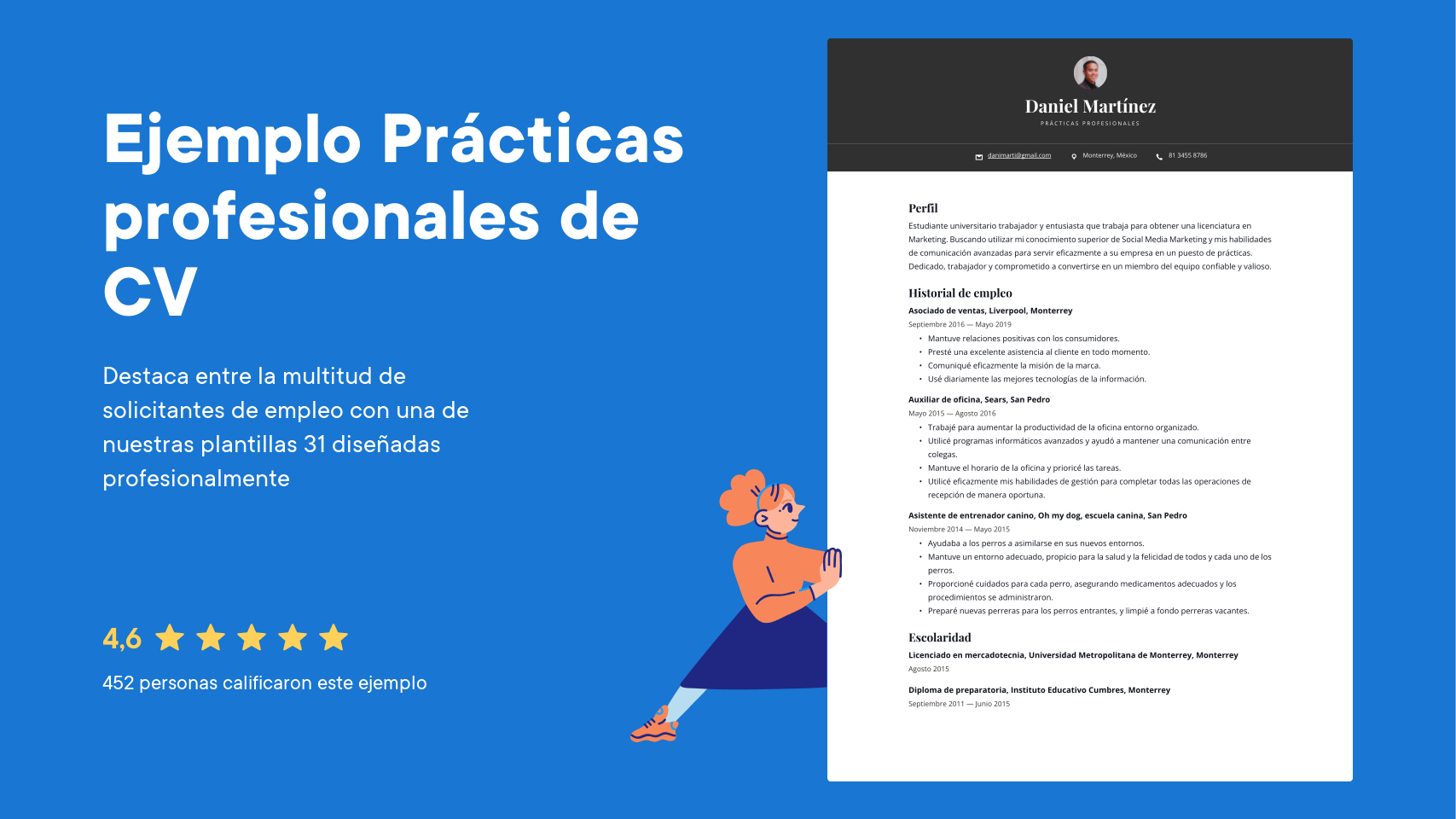 Ejemplos De Currículum De Prácticas
