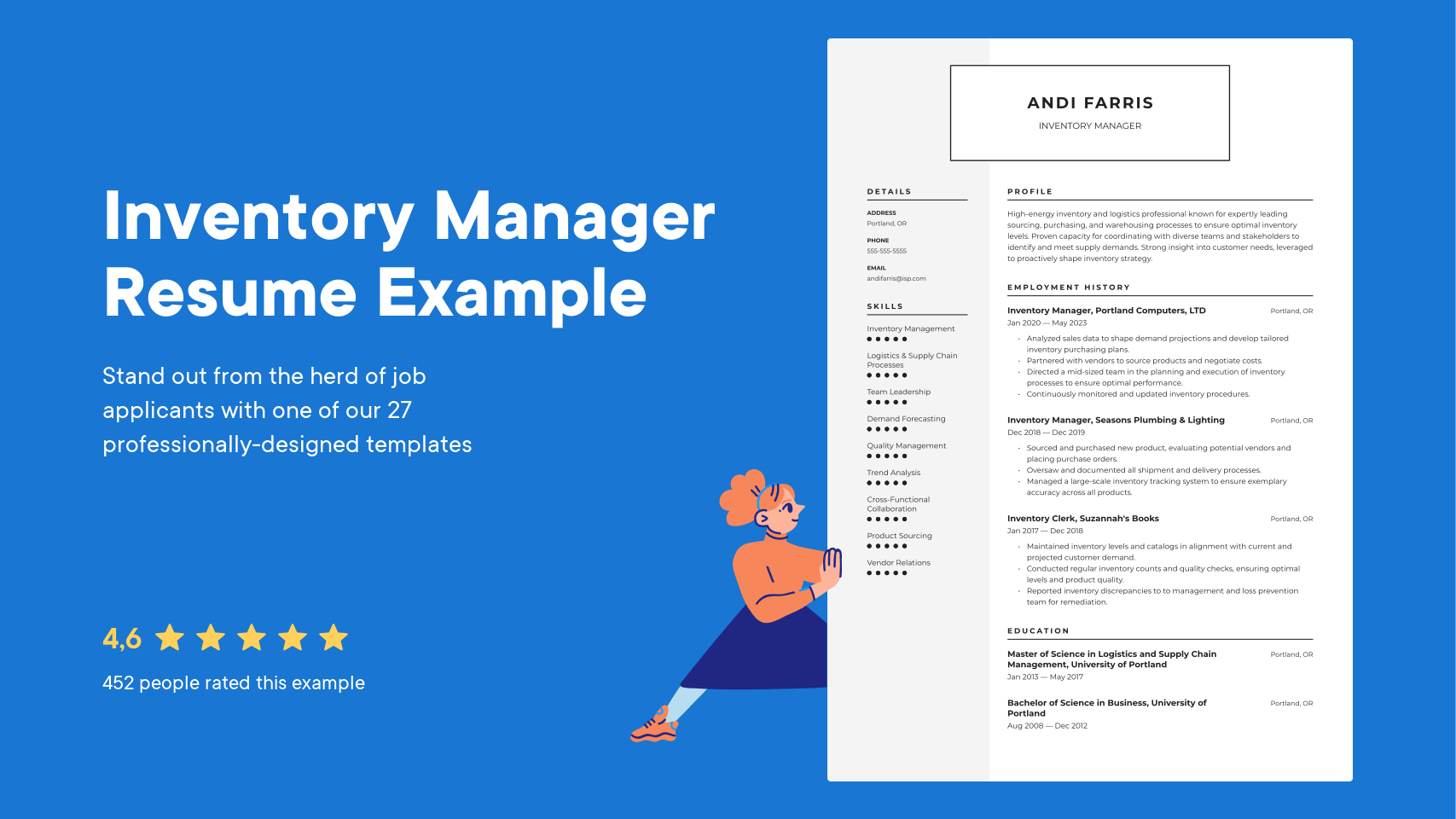 Inventory Manager Resume Examples & Templates (2025) · Resume.io