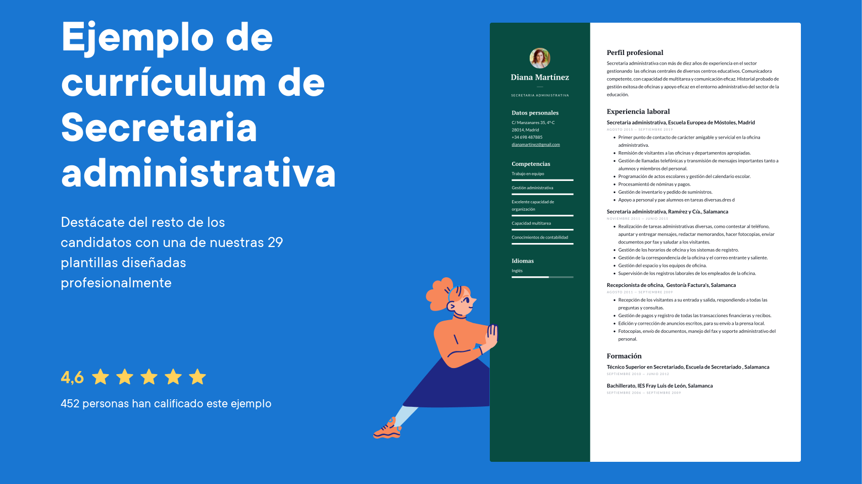 Ejemplo De Curriculum Vitae Para Secretaria