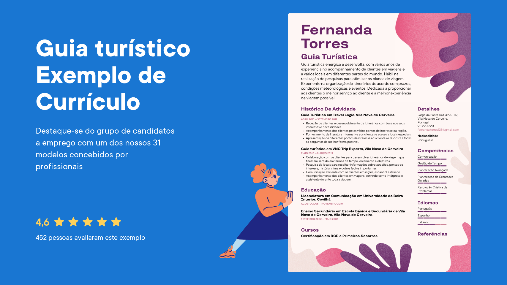 Exemplos de Currículo Guia turístico e Dicas de Escrita 2023 (Guia