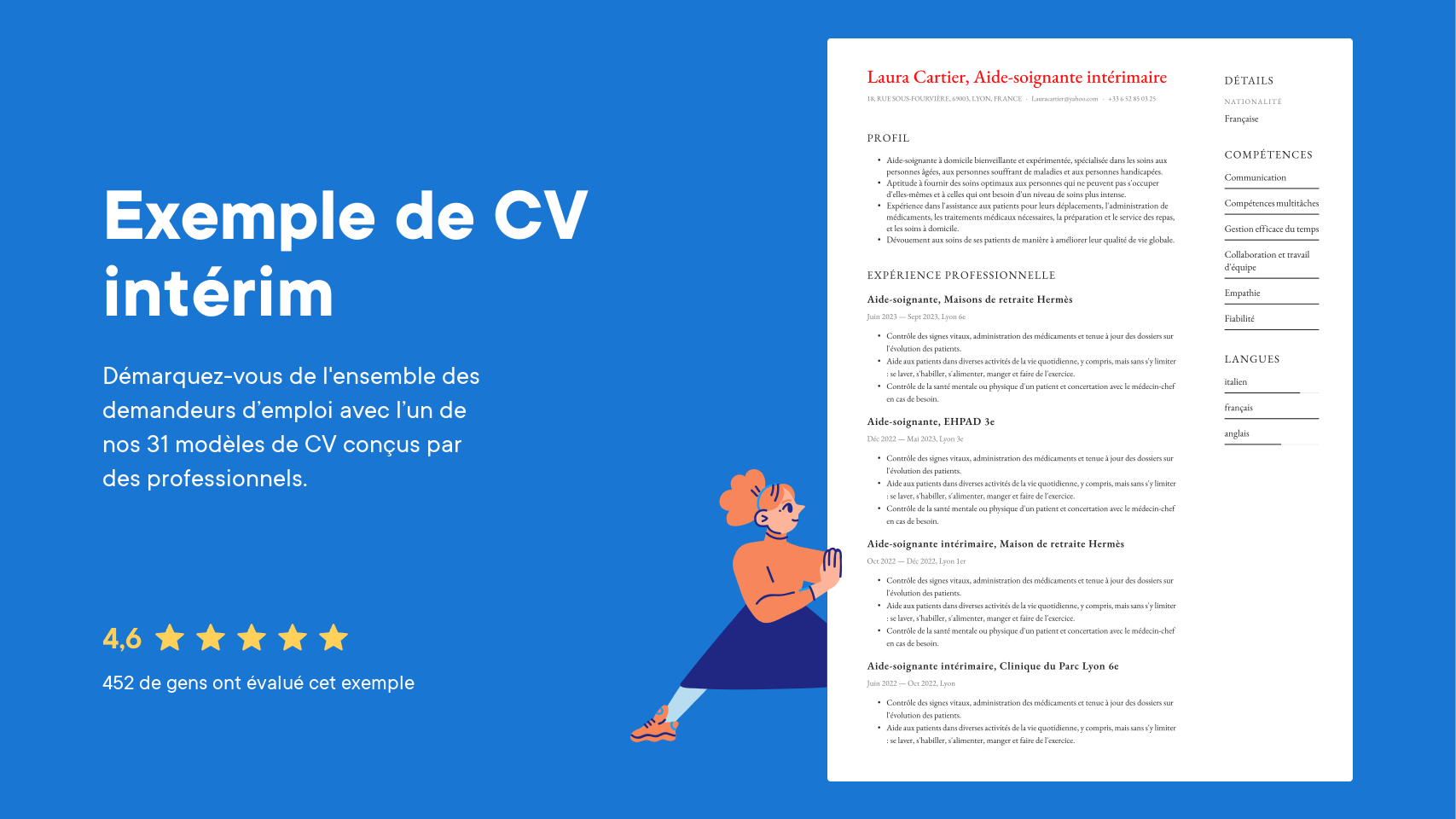 Exemple de CV pour intérim et guide de rédaction · cvapp.fr