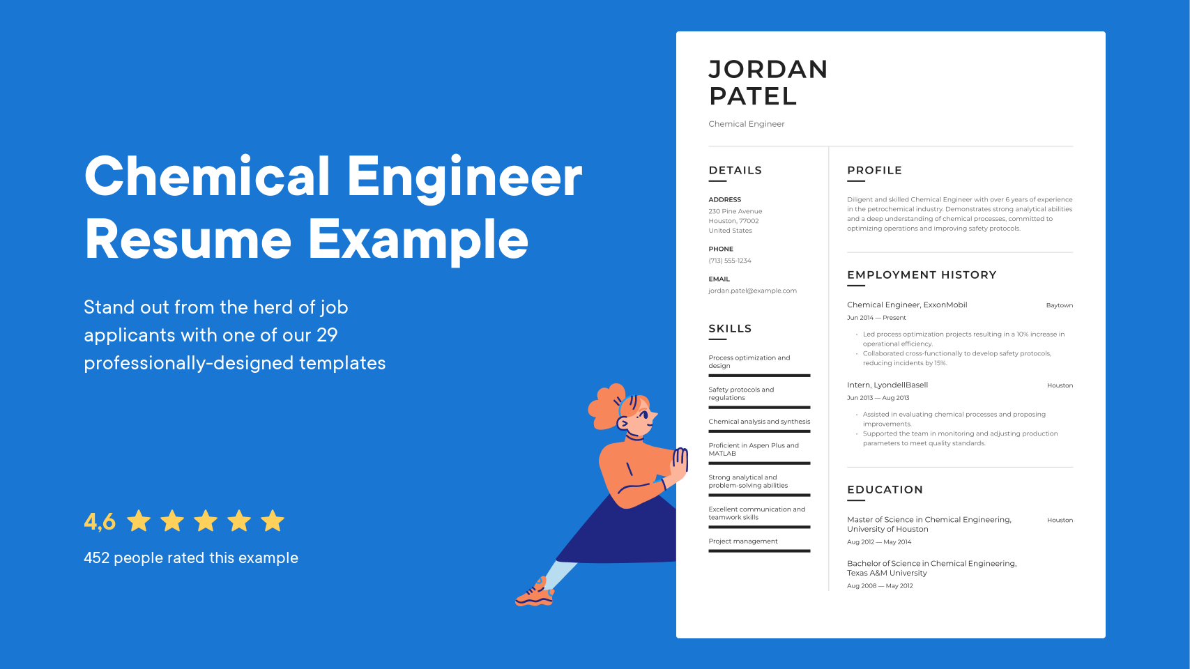 Chemical Engineer Resume Examples & Templates (2025) · Resume.io