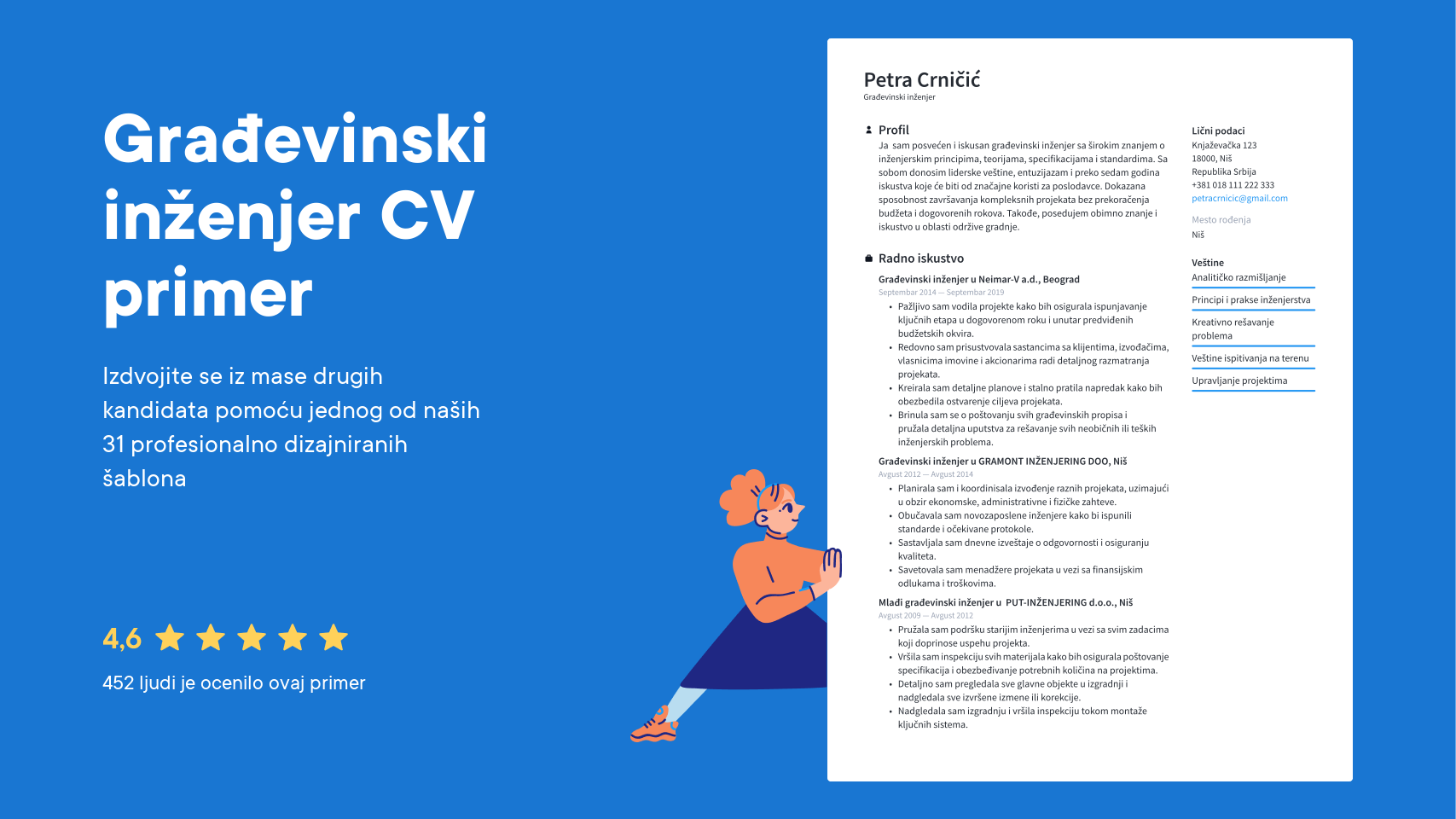 Građevinski inženjer Primeri Cv-jeva i saveti za pisanje 2025 ...