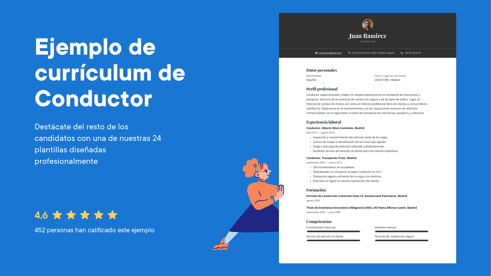 Modelo Curriculum Vitae Conductor Profesional Armate Tu Curriculum