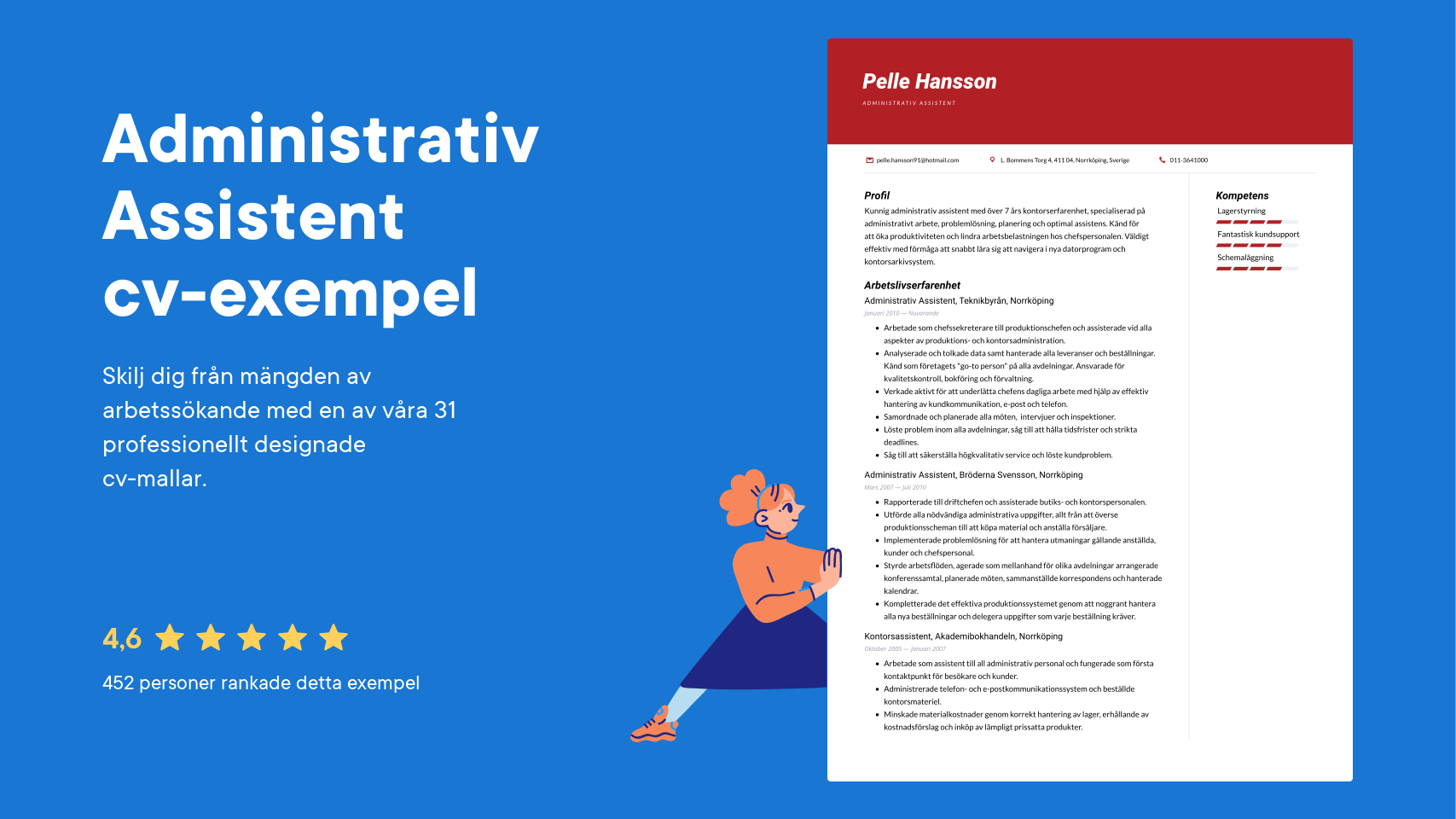 Administrativ Assistent cv-exempel & skrivtips 2025 (Gratis guide ...