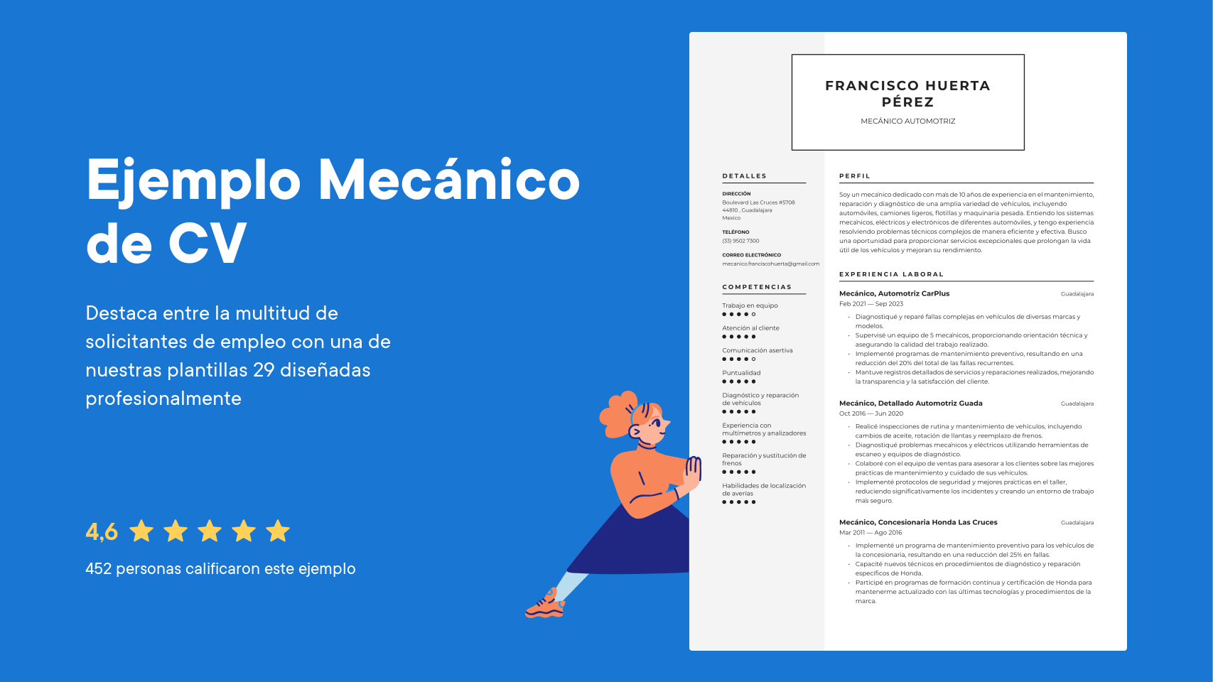 Ejemplo De Currículum De Mantenimiento General