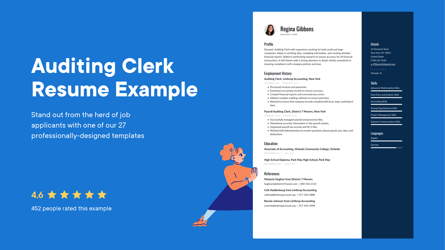 Auditing Clerk Resume Examples & Templates (2025) · Resume.io
