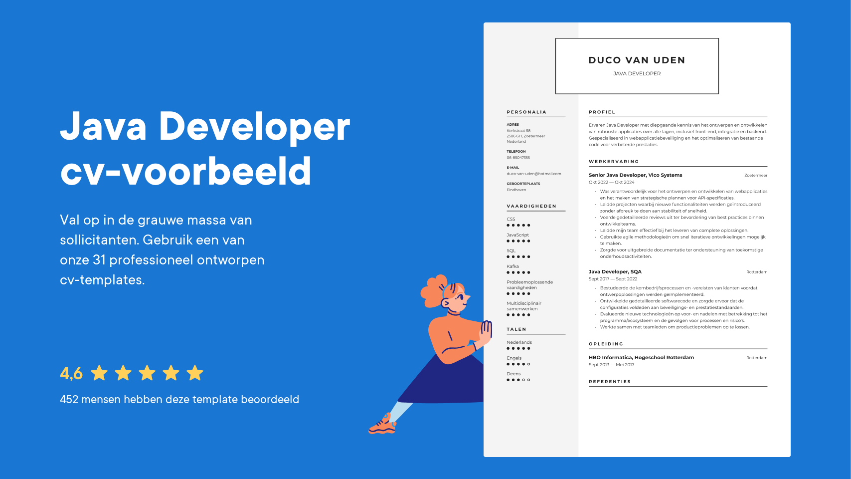 Java Developer cv voorbeelden & schrijftips 2024 (Gratis Download ...