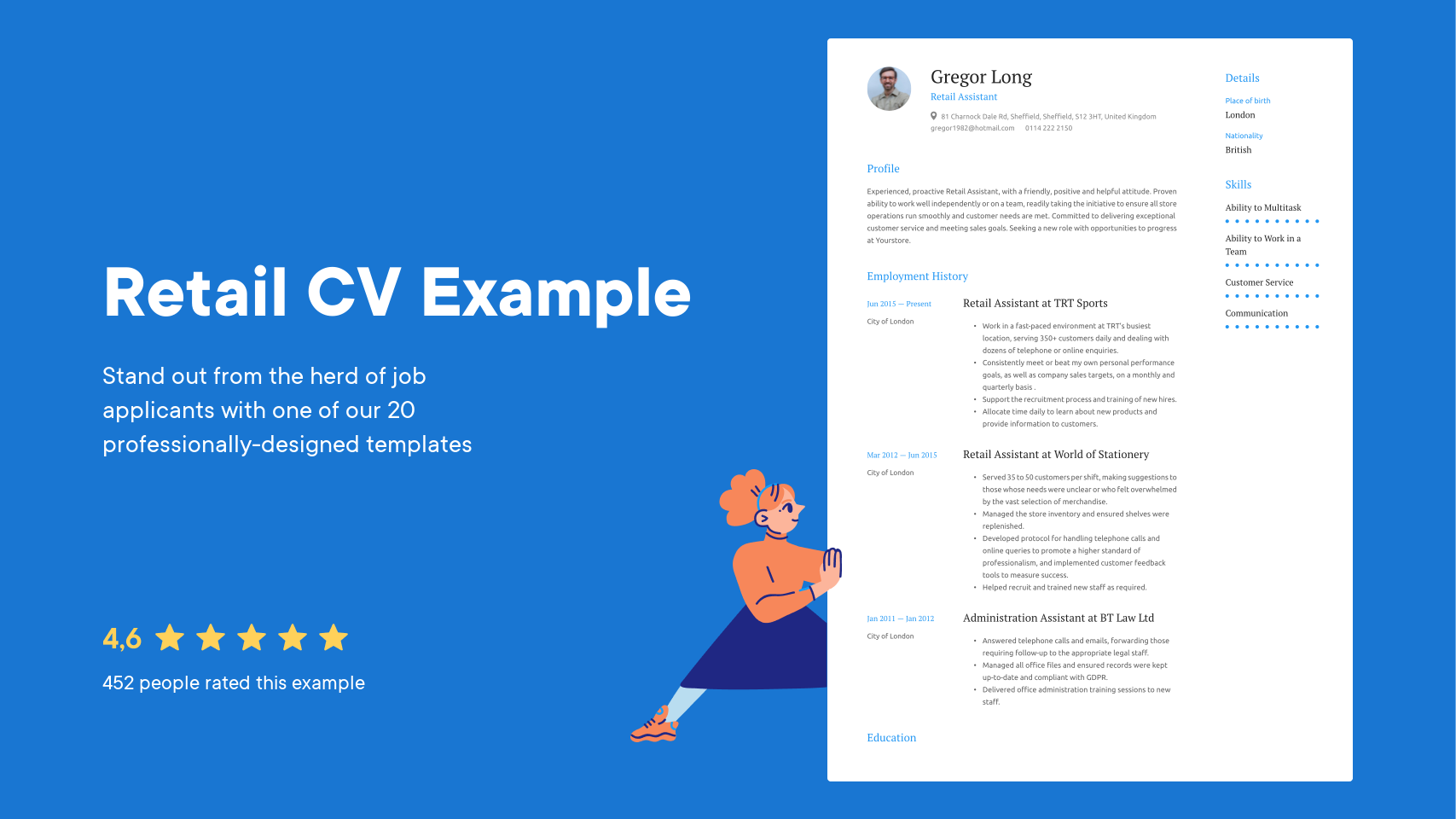 Retail CV Examples & UK Templates (2025) · Resume.io