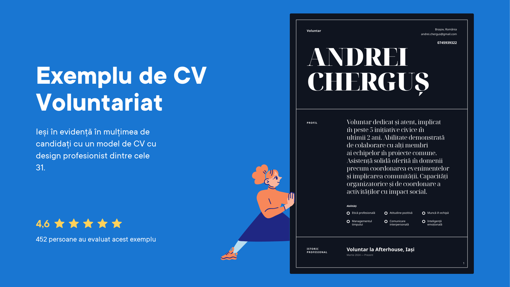 Exemple și sugestii de redactare CV voluntariat în 2025 (ghid gratuit ...
