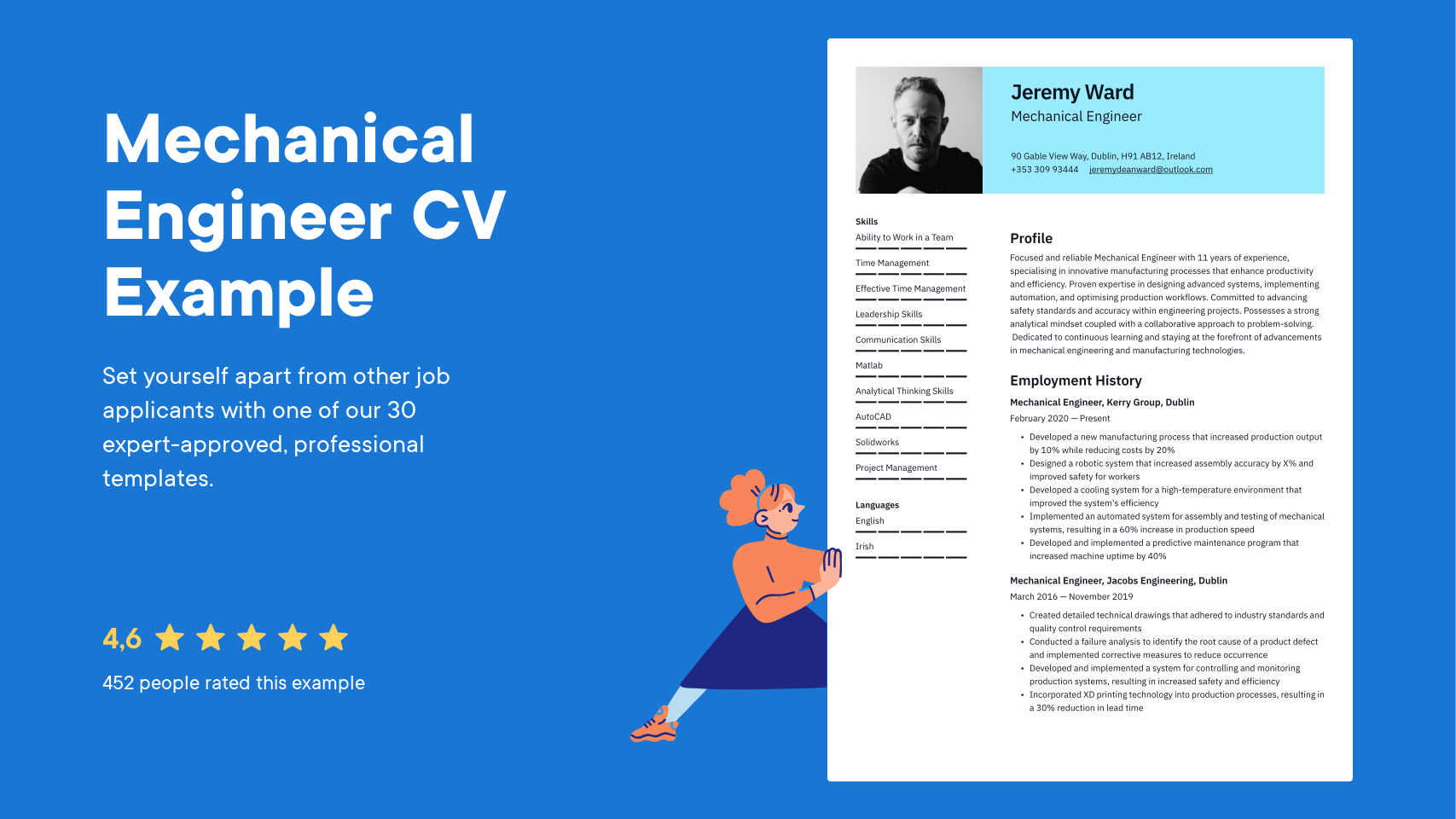 Mechanical Engineer CV Examples & Writing Tips 2025 (Free Guide) · CVapp.ie