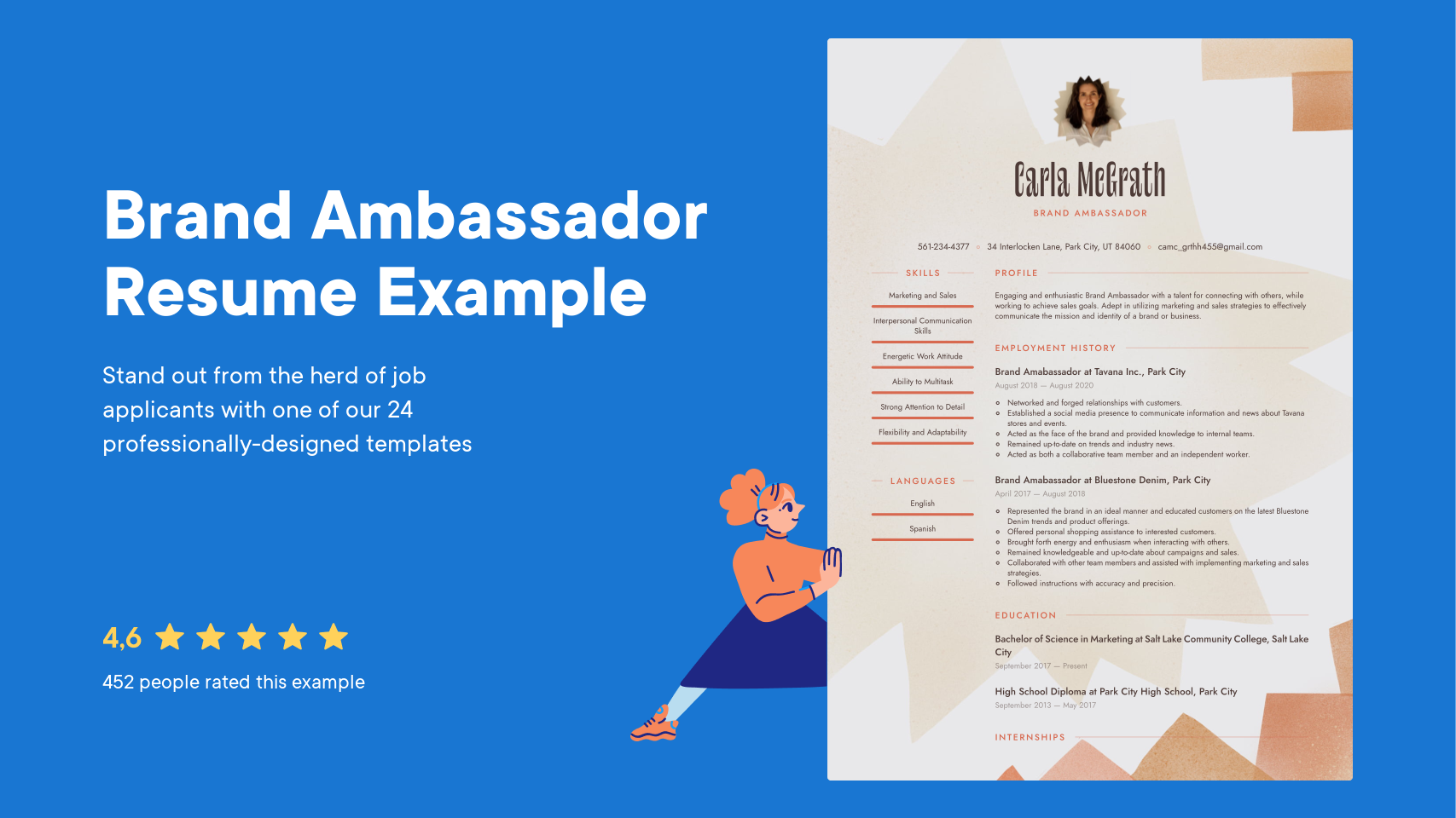 Brand Ambassador Resume Examples Writing Tips 2023 Free Guide 