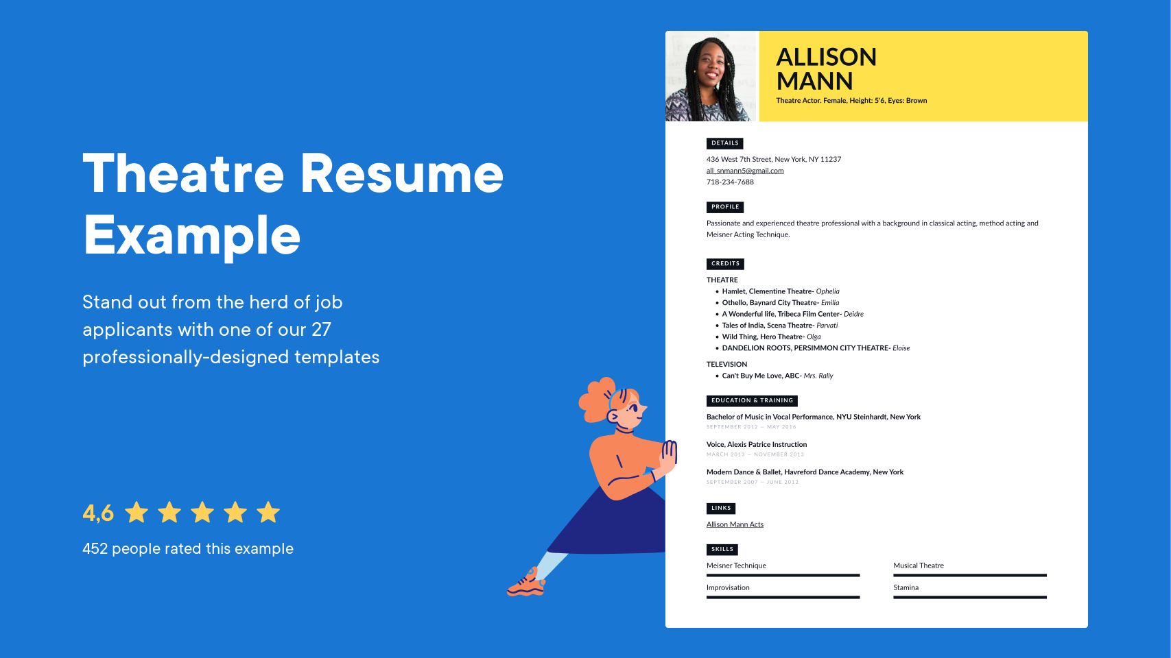 Casting Resume Sample