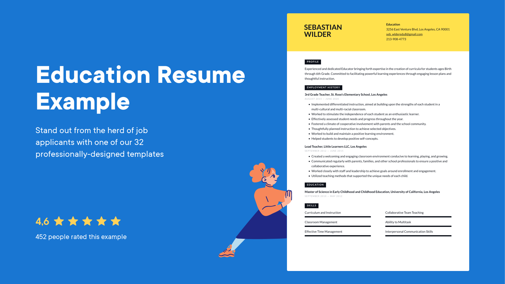 Education Resume Examples & Templates (2025) · Resume.io