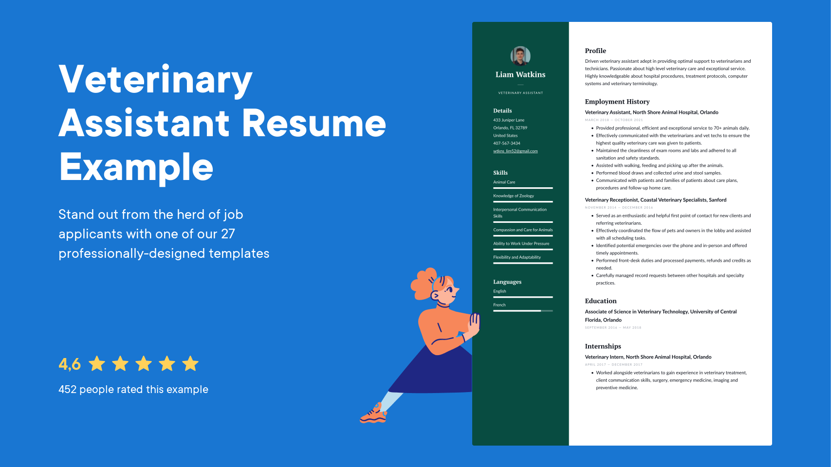 Veterinary Assistant Resume Examples Writing Tips 2022 Free Guide 
