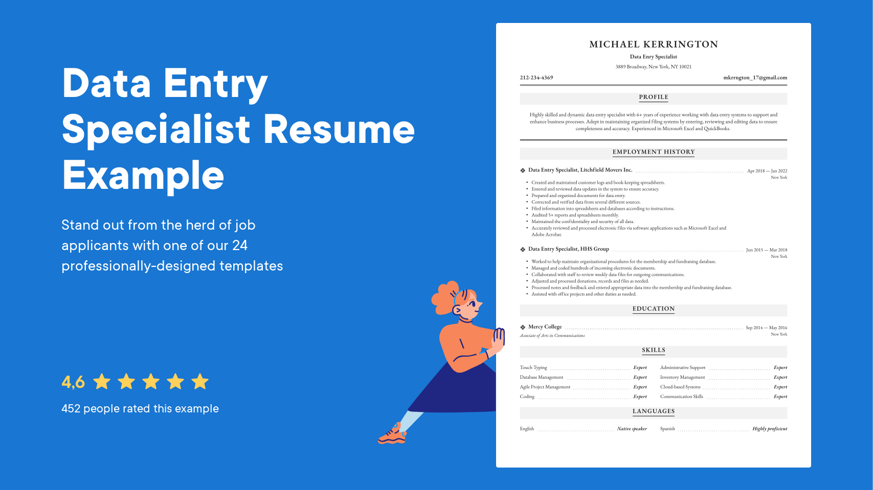 Data Entry Specialist Resume Examples Writing Tips 2024 Data Entry Specialist Resume Examples Writing Tips 2024