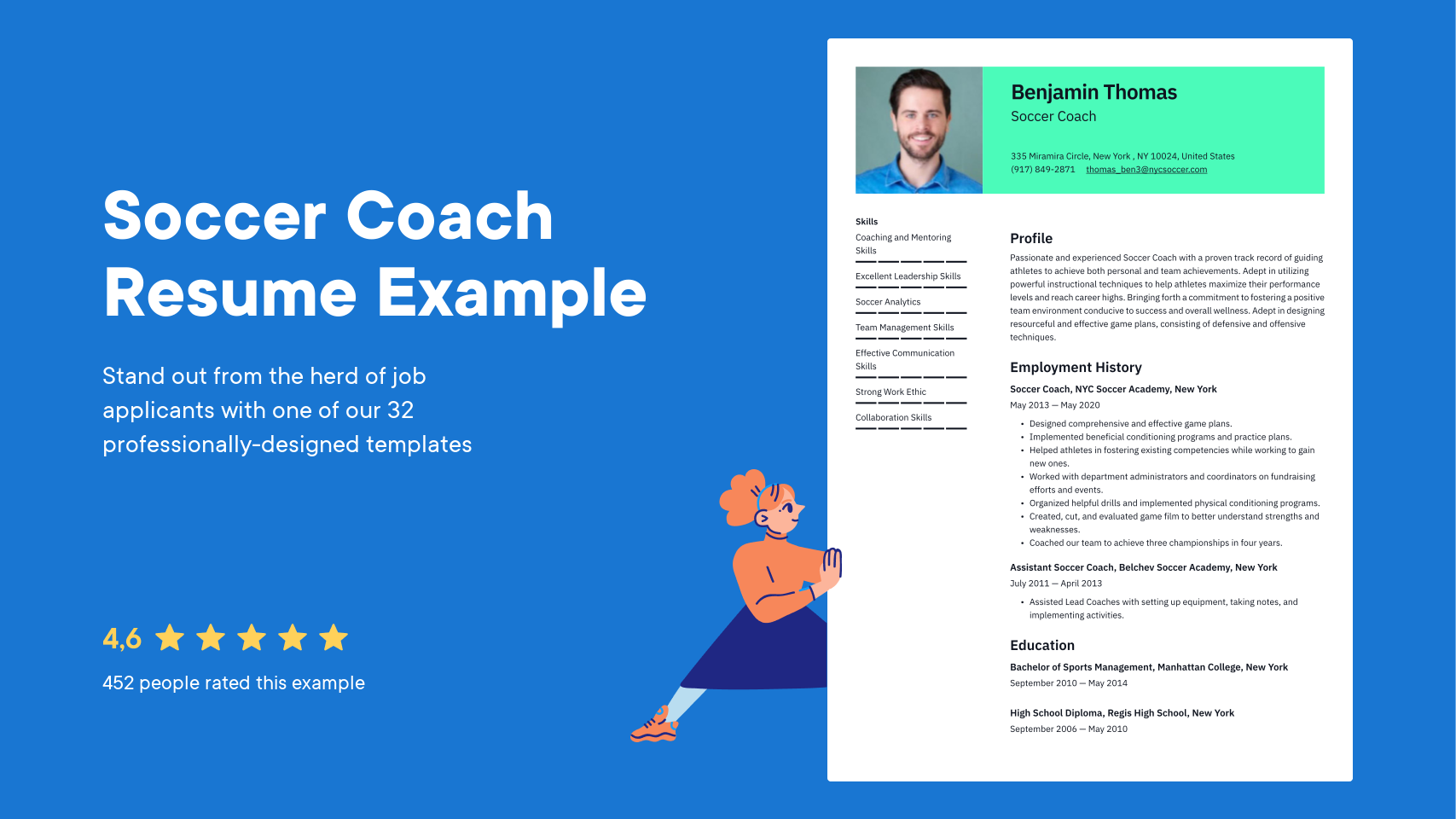 Soccer Coach Resume Examples & Templates (2025) · Resume.io