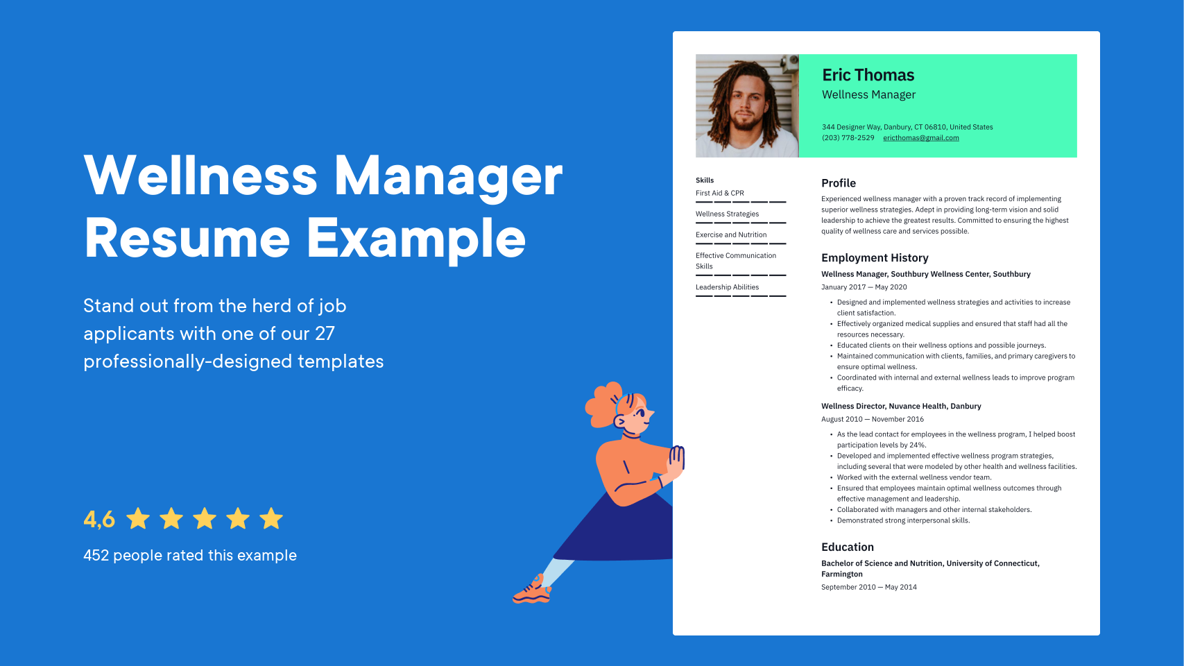 Wellness Manager Resume Examples & Templates (2025) · Resume.io