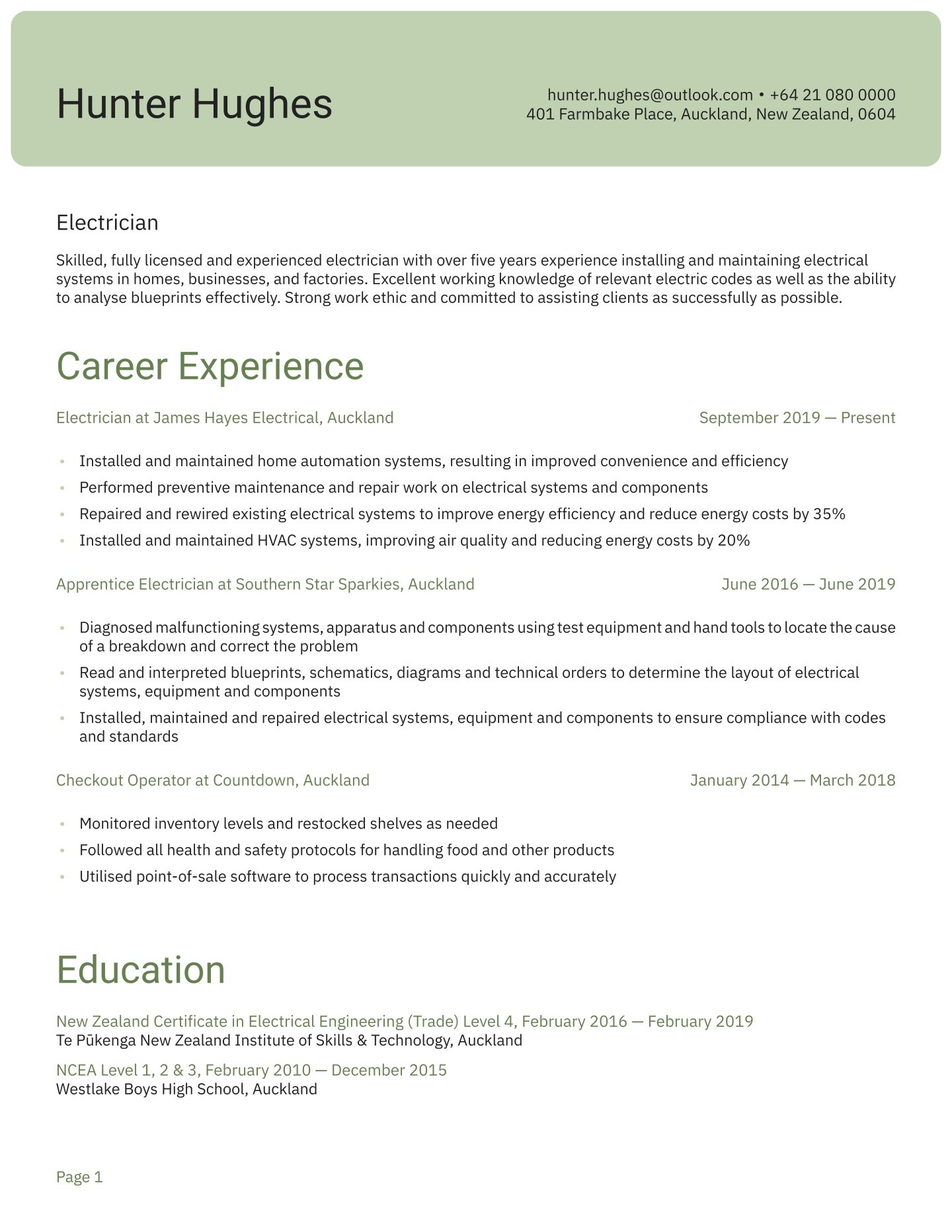 It Sample Resume Administrators CV Example & Template For New Zealand
