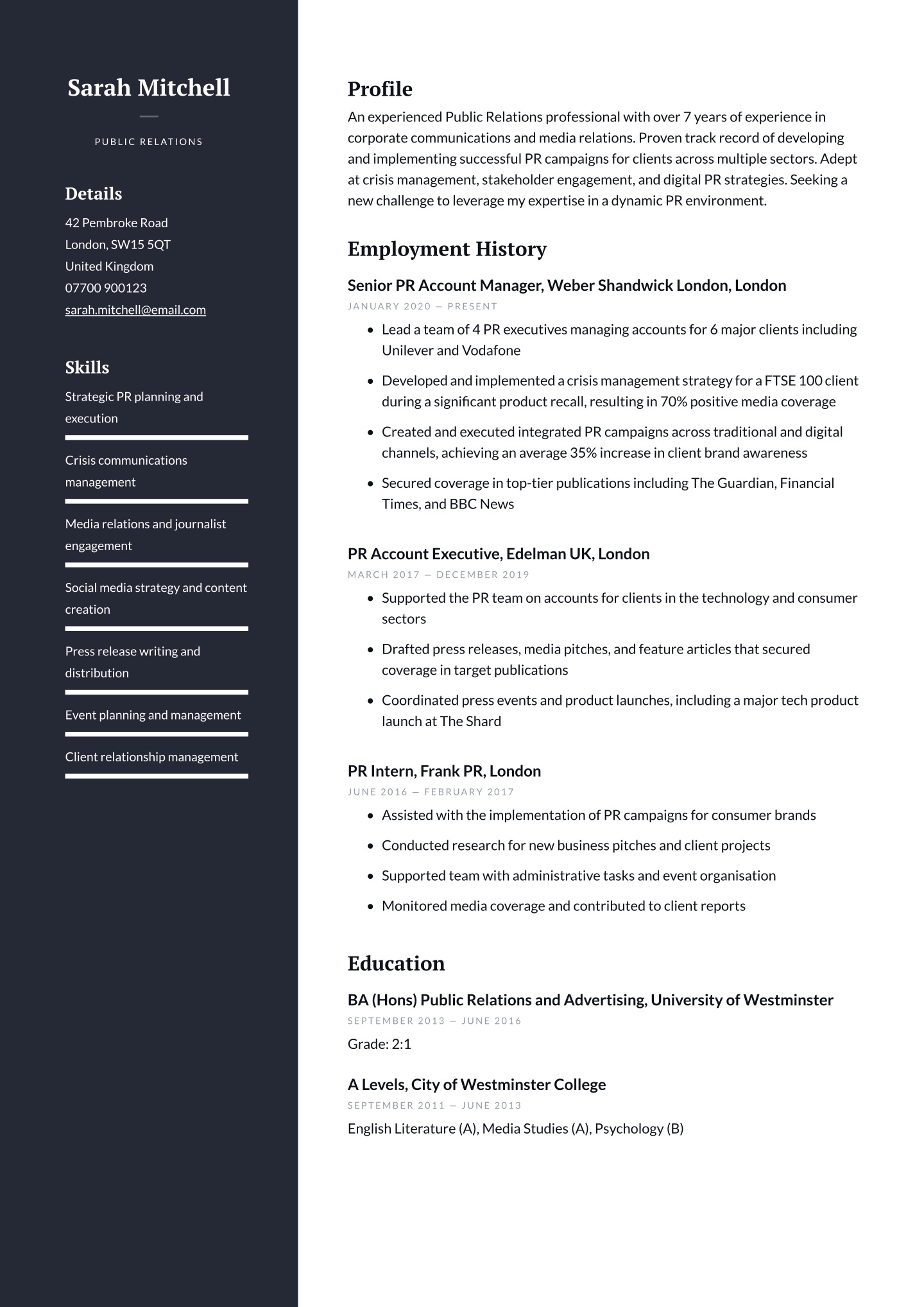Public Relations Portfolio Examples Games Rare Reads Books